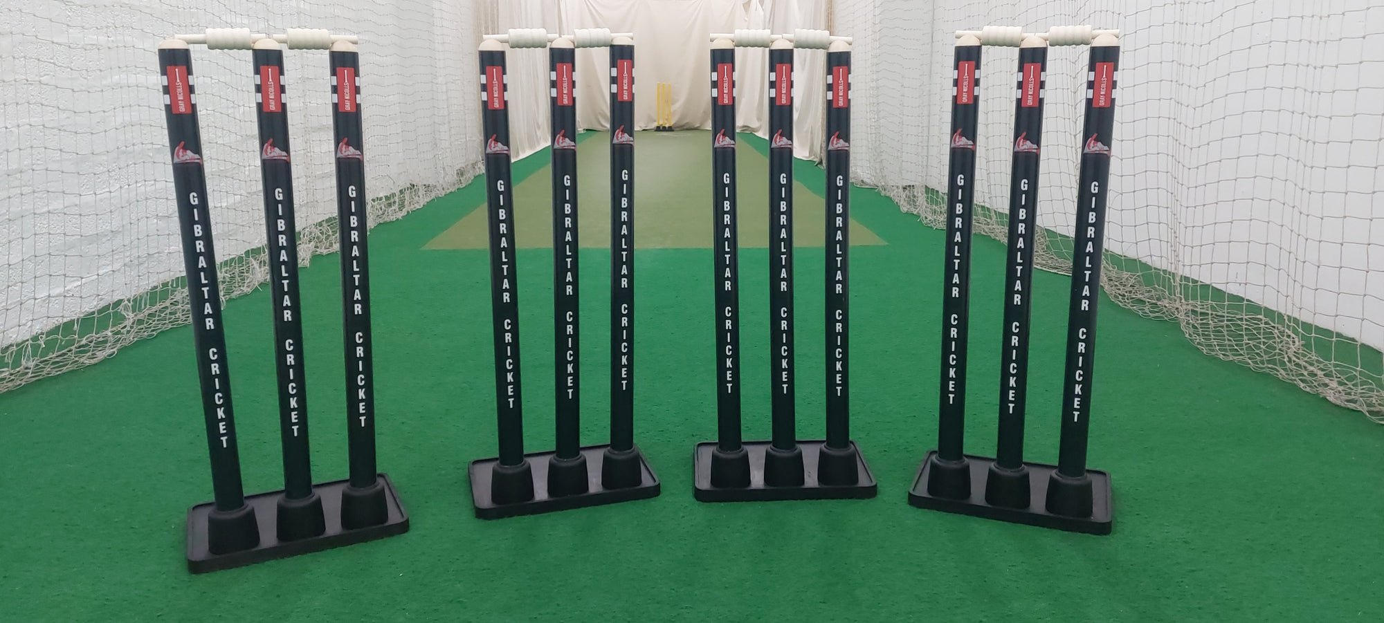 Custom Printed Match Cricket Stumps with Heavy Rubber Base — Martin ...