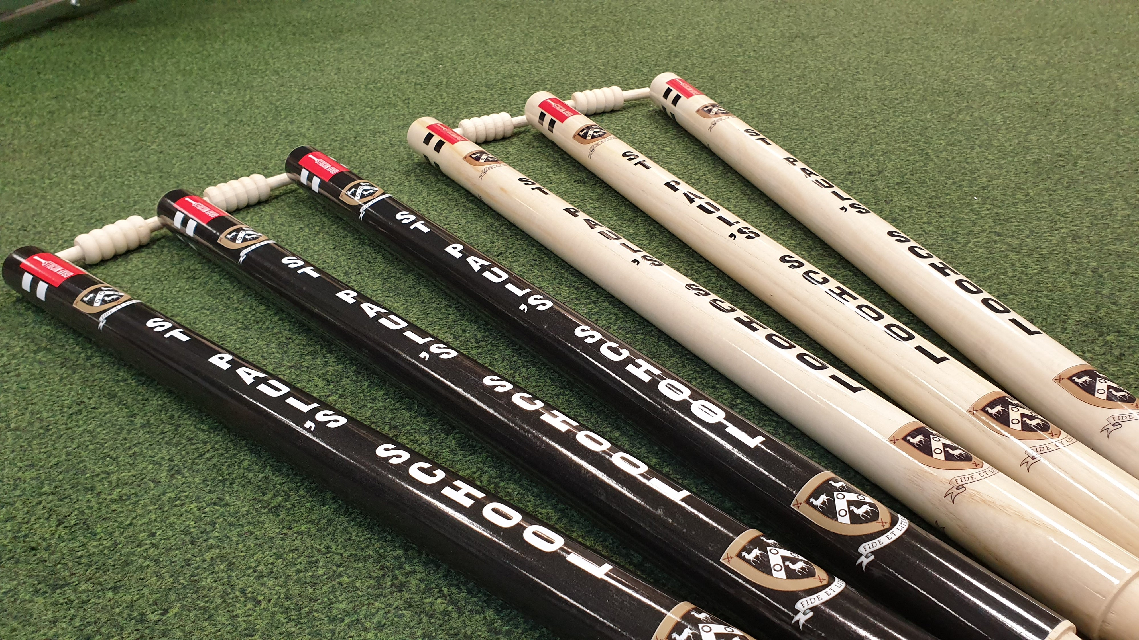 Custom Printed International Cricket Stumps — Martin Berrill Sports